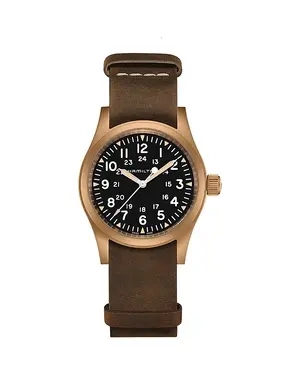 Hamilton Khaki Field 38mm Watch - Black/brown