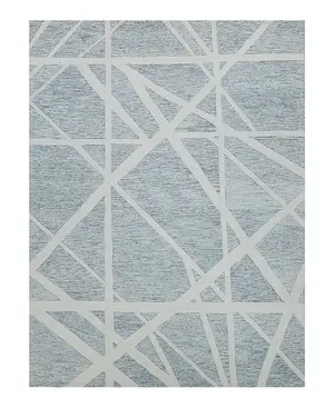 EXQUISITE RUGS Miami 6791 Area Rug, 6' X 9 - Silver/ivory