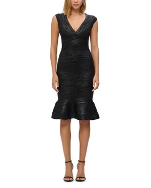 Herve Leger Draped Cocktail Dresses