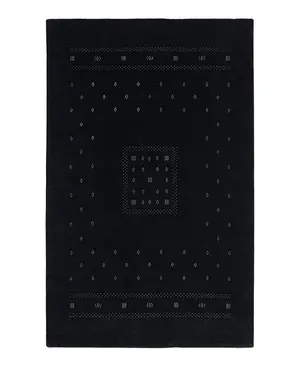 TIMELESS RUG DESIGNS Simi S9417 Area Rug, 3' X 5 - Black