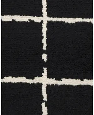 TIMELESS RUG DESIGNS Paris S3386 Area Rug, 3' X 5 - Black