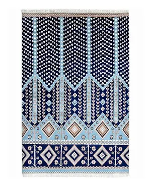 TIMELESS RUG DESIGNS Hudson S3399 Area Rug, 3' X 5' Blue