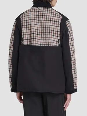 MAISON MARGIELA Wool & Cotton Button-up Coat