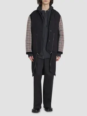 MAISON MARGIELA Wool & Cotton Button-up Coat