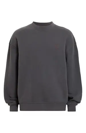 ALLSAINTS Haven Embroidered Logo Sweatshirt - Washed Black