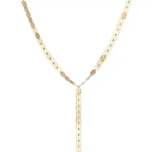 Lana Jewelry 14k Gold Square Y-necklace - Yellow Gold