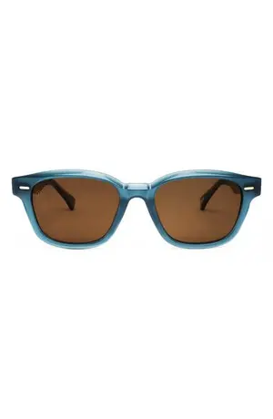 Raen Carby Round Sunglasses - Citrus/vibrant Brown Polar