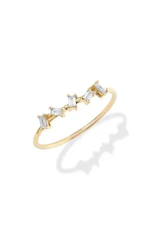 Lana Jewelry 14k Gold Baguette Diamond Ring - Yellow Gold