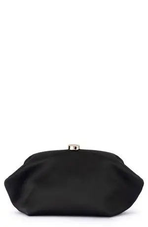 OLGA BERG Karina Satin Frame Clutch