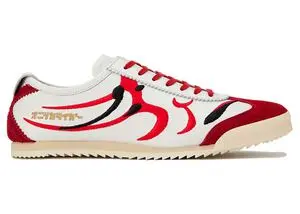 Asics Onitsuka Tiger Mexico 66 Deluxe Nm Kumadoriin Sneakers - White/classic Red