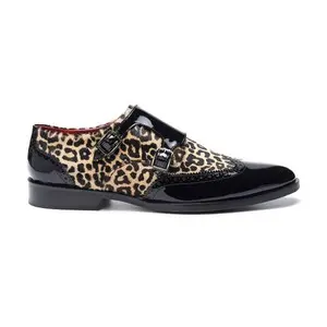 CARLOS BY CARLOS SANTANA Kai Double Monk - Black Leopard