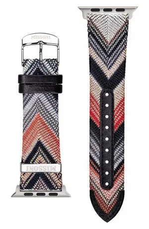Missoni Zigzag Knit Apple Watch® Watchband - Black Multi