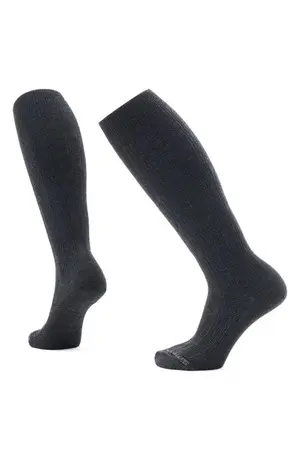 Smartwool Everyday Wool Blend Cable Knee High Socks - Charcoal