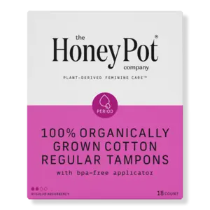 THE HONEY POT COMPANY Organic Cotton Regular, Bpa-free Applicator Tampons - One-color