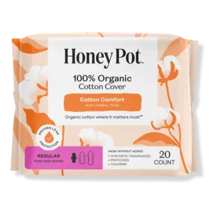 HONEY POT Non-herbal Regular Pads With Wings - One-color
