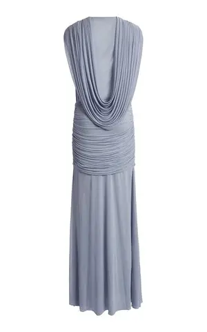 Christopher Esber Ripple Draped Gown - Light Grey