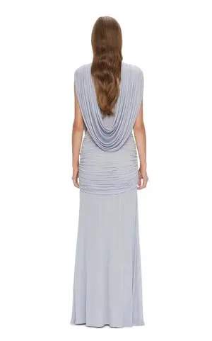Christopher Esber Ripple Draped Gown - Light Grey