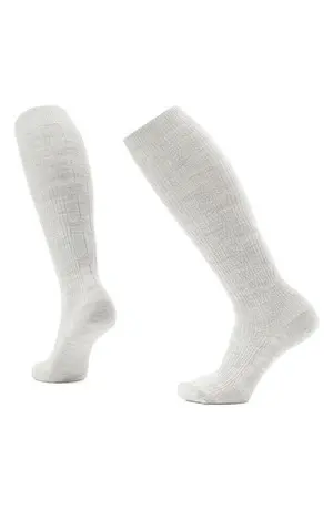 Smartwool Everyday Wool Blend Cable Knee High Socks - Ash