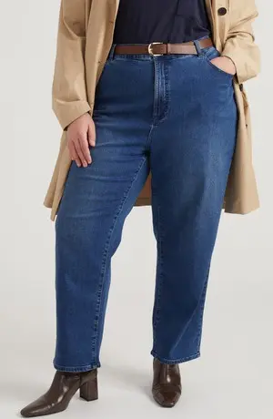Universal Standard Ella Straight Leg Jeans - True Blue