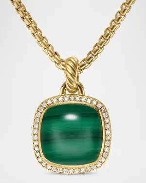 DAVID YURMAN David Yurman 18K Gold Albion Enhancer With Gemstones And Diamonds 15mm