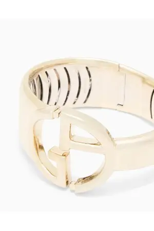 Giorgio Armani Contoured Ga Logo Bracelet