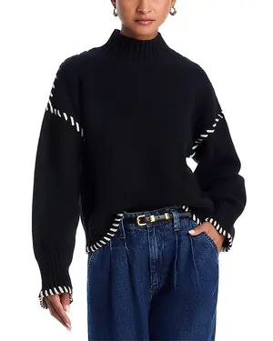 EN SAISON Merrill Whip Stitch Sweater - Black/white