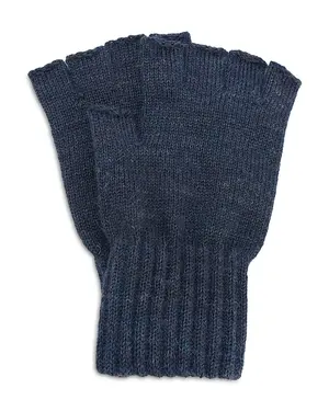 Barbour Fingerless Gloves - Navy