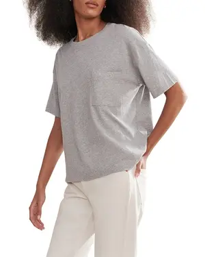 Jenni Kayne Vintage Pocket Tee - Heather Grey