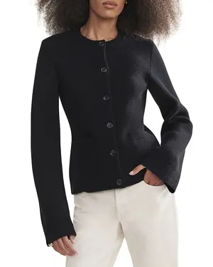 Jenni Kayne Jenni Kayne Cooper Wool Blend Cardigan Sweater Black