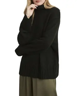 Jenni Kayne Cashmere Turtleneck Sweater - Oatmeal