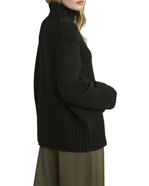 Jenni Kayne Cashmere Turtleneck Sweater - Oatmeal