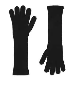 Max Mara Cashmere Gloves - Black