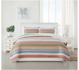 OCEANFRONT RESORT Palm Beach Yarn Dye Stripe Tw In Quilt Set - One-color
