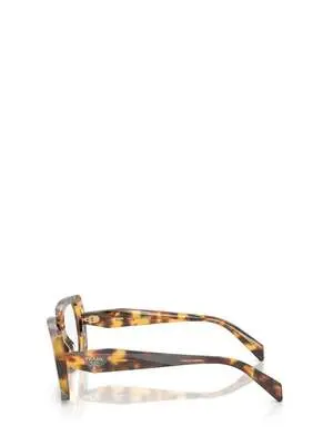 Prada Eyeglasses Square Frame - Honey Tortoise