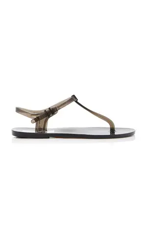 Christopher Esber Billi T-bar Pvc Sandals - Black