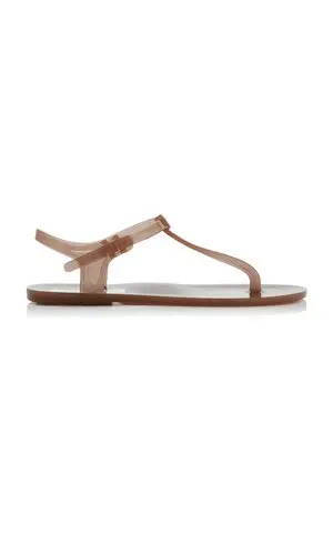 Christopher Esber Billi T-bar Pvc Sandals - Brown