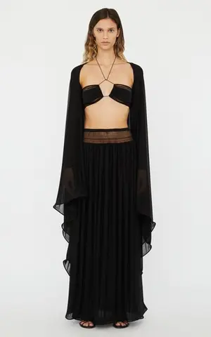gyre suspended stream jersey dress Christopher Esber Insert Lace - Black Sage green keyhole dress