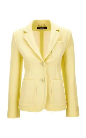 Versace Bonded Scuba Wool-blend Blazer