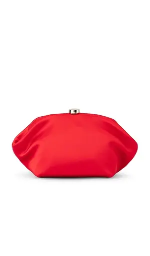 OLGA BERG Karina Satin Clutch