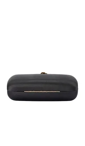 OLGA BERG Adele Orchid Lock Clutch