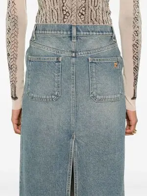 COURREGES Denim Midi Skirt