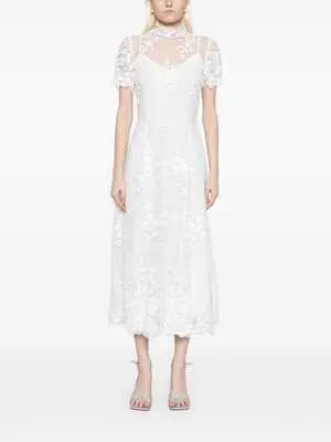 MACGRAW Porcelain Lace Overlay Dress