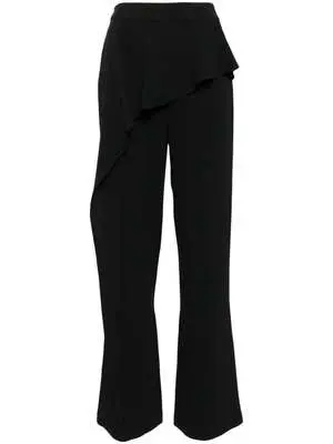 EDWARD ACHOUR PARIS Ruffled Flared Trousers