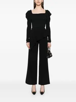 EDWARD ACHOUR PARIS Ruffled Flared Trousers