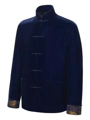 Shanghai Tang Velvet Dragon-jacquard Jacket