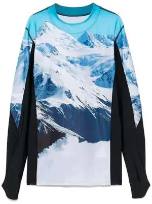 Perfect Moment Landscape Print Long Sleeve Base Layer
