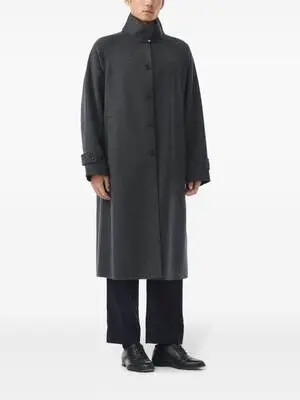 Shanghai Tang Mandarin-collar Cashmere Coat