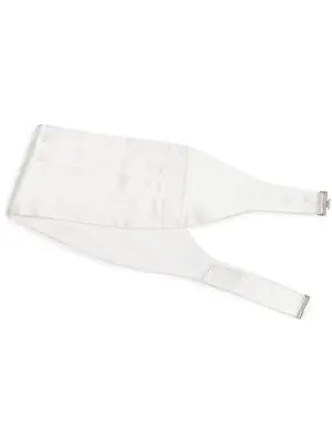 Brunello Cucinelli Satin Cummerbund - White