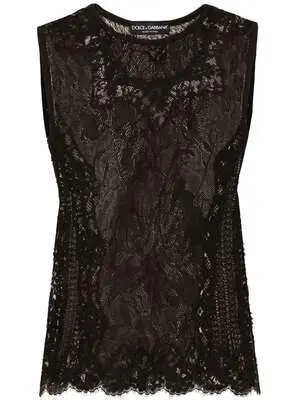 Dolce & Gabbana Lace Knit Top
