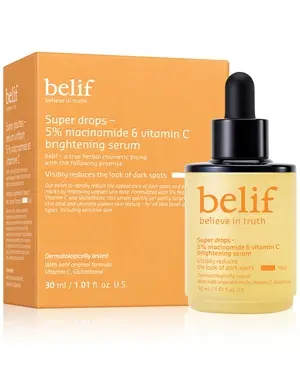 Belif Super Drops 5% Niacinamide & Vitamin C Brightening Serum No Color